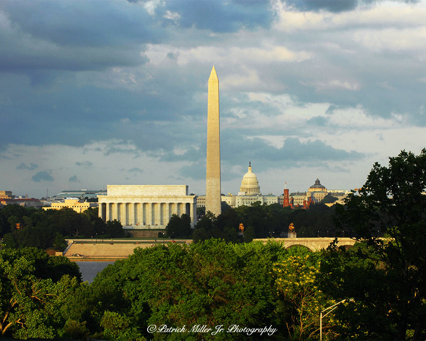 Washington Monument Lincoln Memorial US Capitol - Patrick Miller Jr ...
